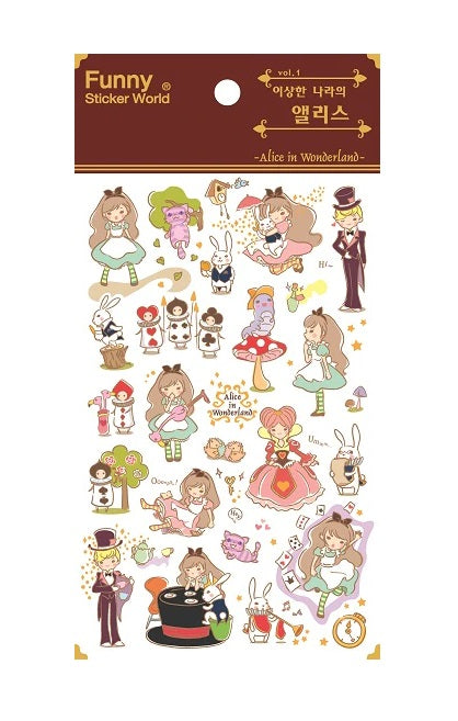 Alice In Wonderland Stickers Funny Sticker World – www.shoptherocket.com