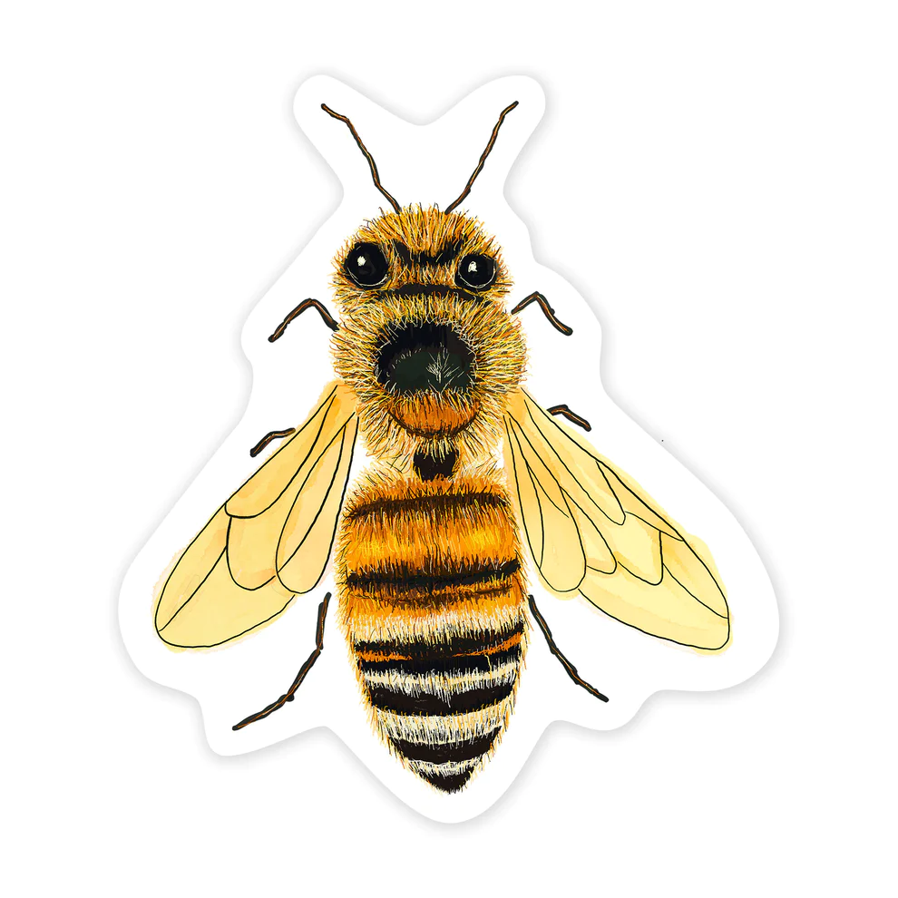Bee Sticker – www.shoptherocket.com