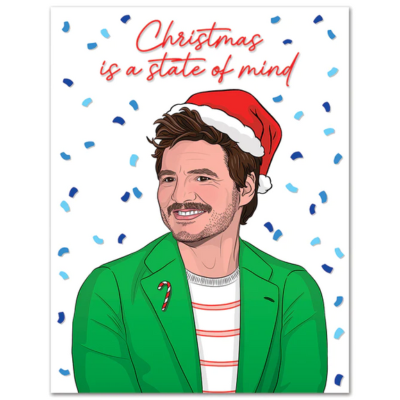 Card Pedro Pascal Christmas State Of Mind – www.shoptherocket.com
