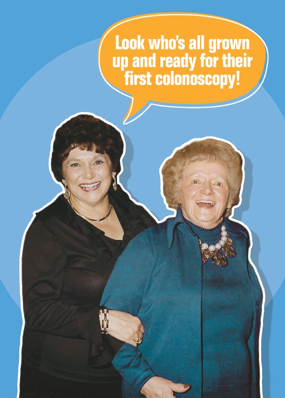 Colonoscopy Birthday Card – www.shoptherocket.com