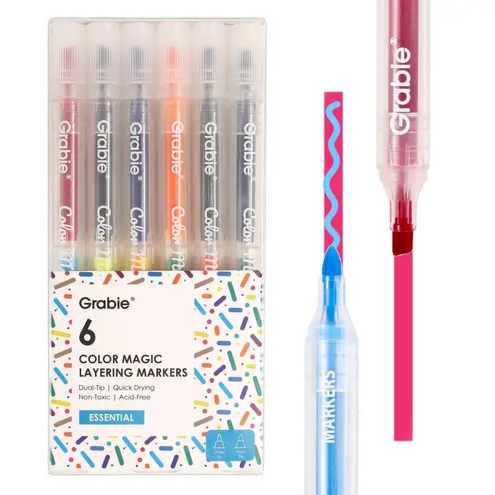 Color Magic Layering Markers Set Of 6 – www.shoptherocket.com