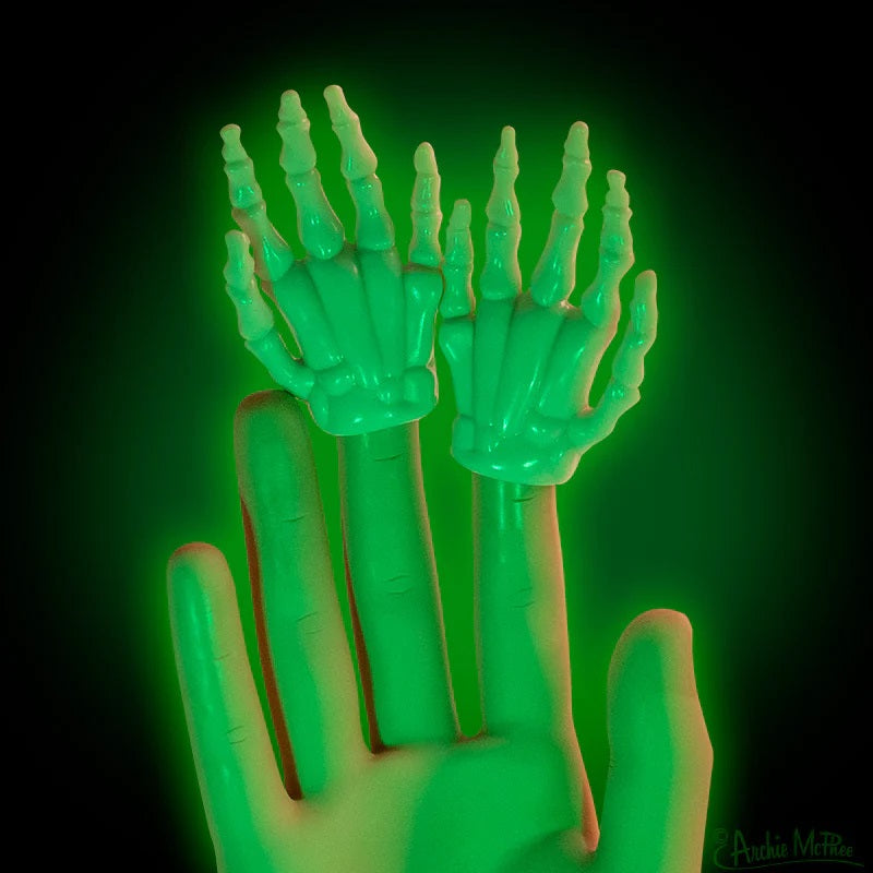 Finger Glow Skeleton Hand – www.shoptherocket.com