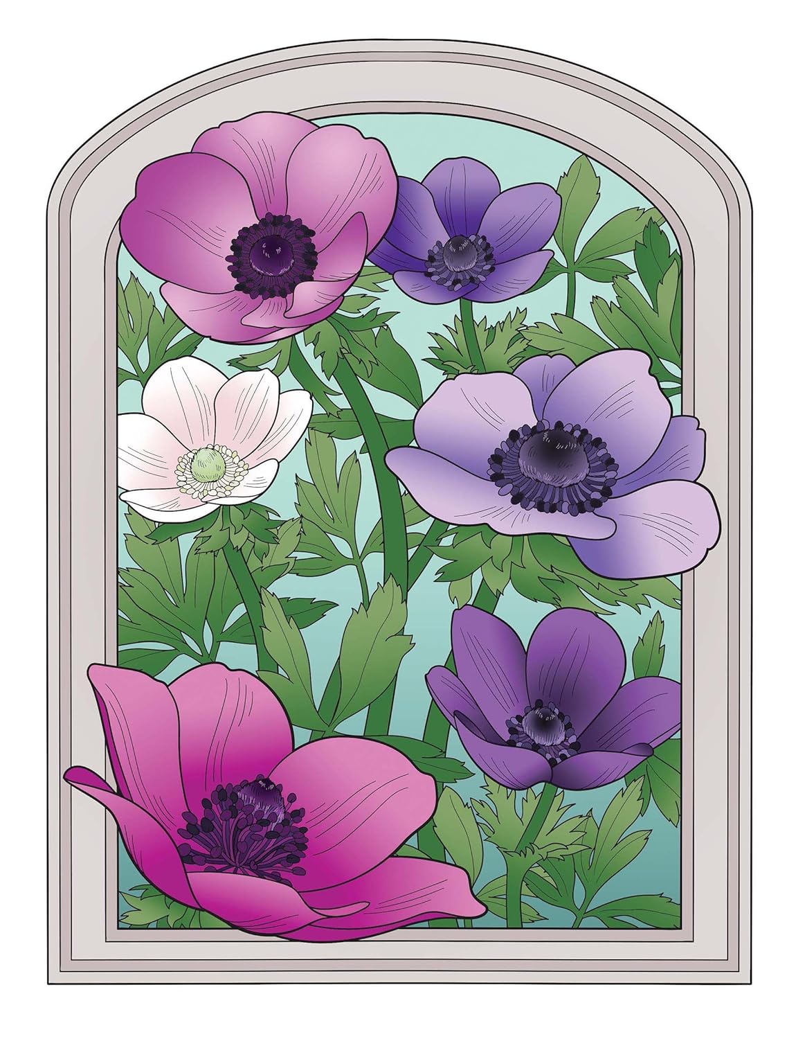 flower world coloring book