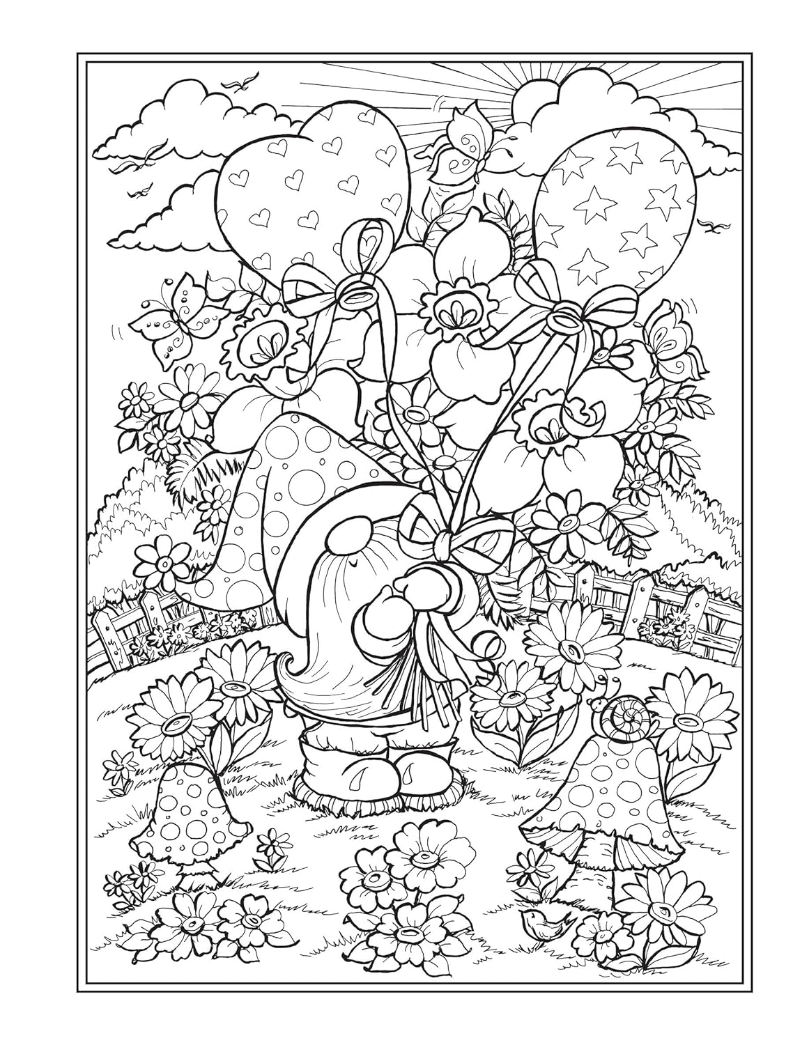 coloring book garden