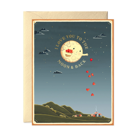 I Love You To The Moon And Back Card – www.shoptherocket.com