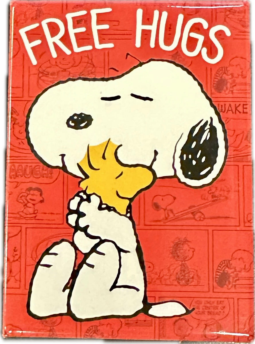 MAGNET Free Hugs Snoopy Peanuts – www.shoptherocket.com