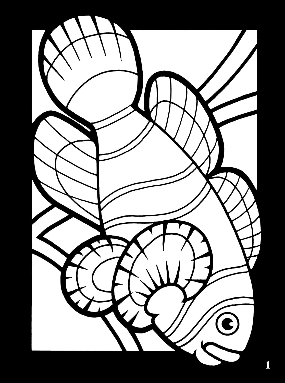 clown fish coloring book