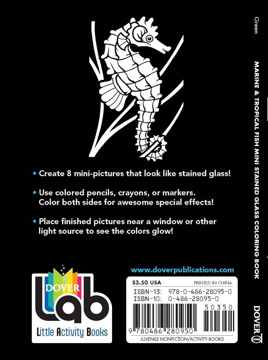 seahorse coloring book