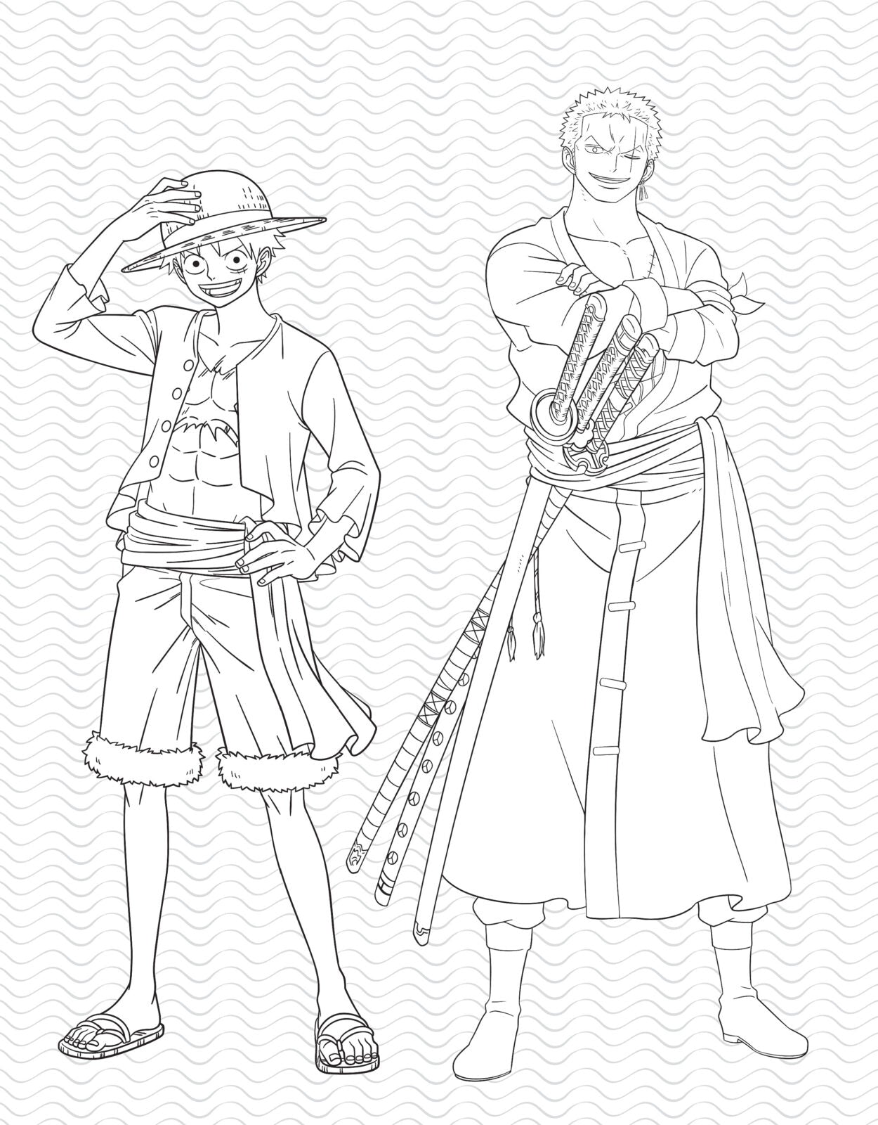 zoro coloring book