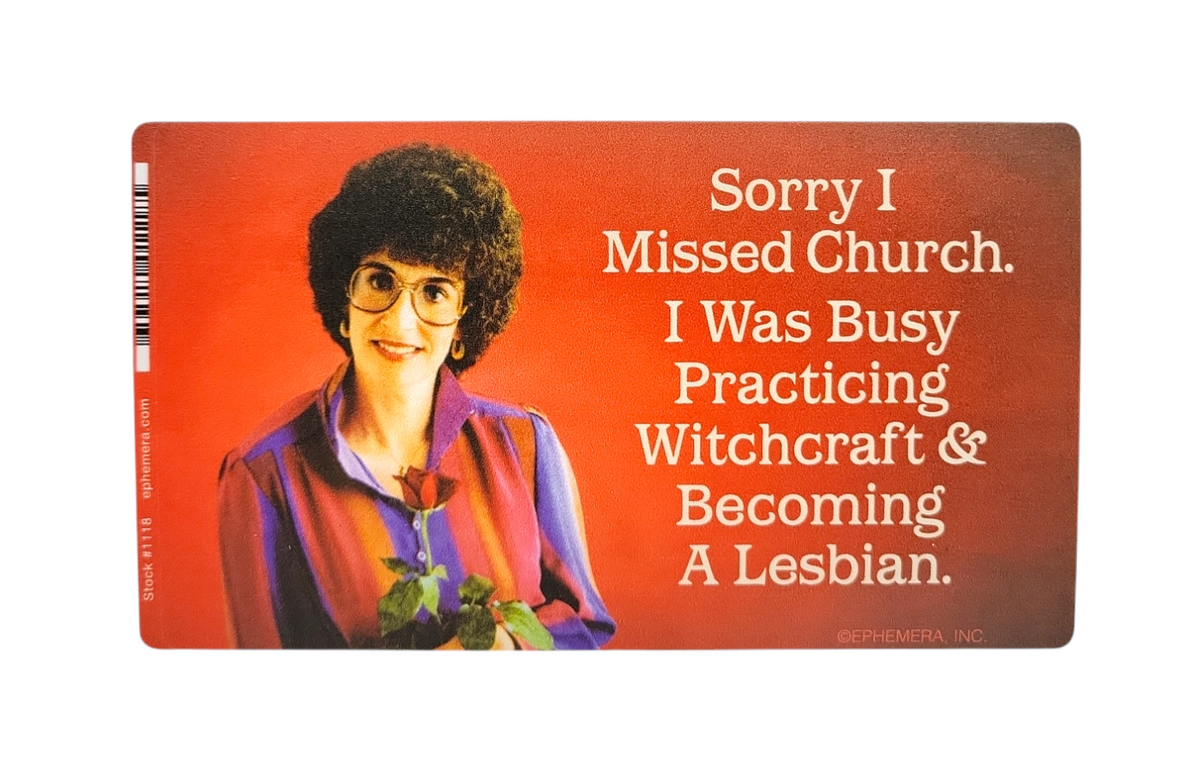 Sorry I Missed Church Bumper Sticker – www.shoptherocket.com
