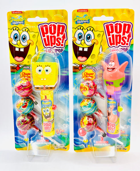 SpongeBob Pop Ups Lollipop SpongeBob Or Patrick – www.shoptherocket.com