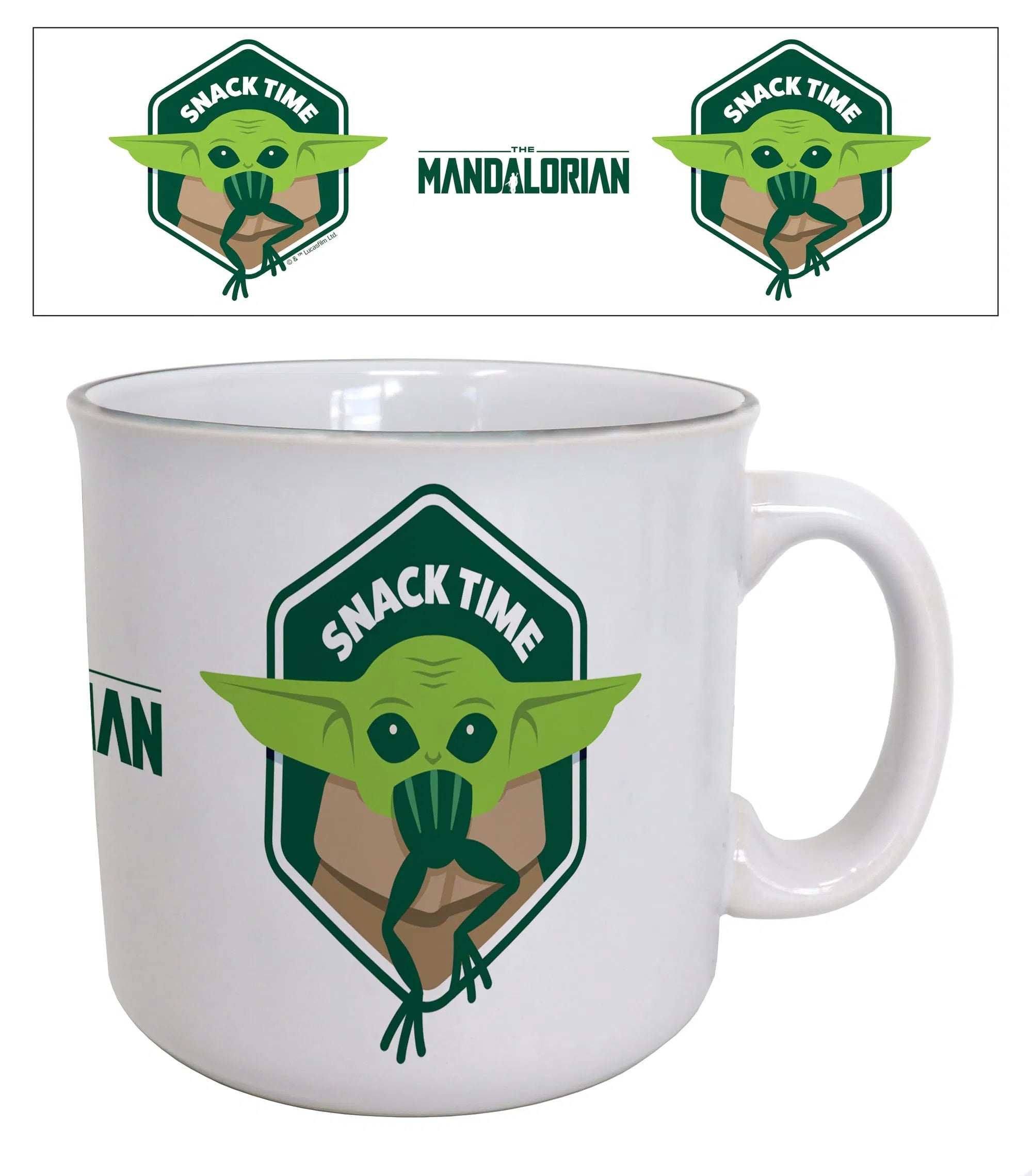 The Child Grogu Snack Time Camper Mug 20 oz Star Wars The Mandalorian ...