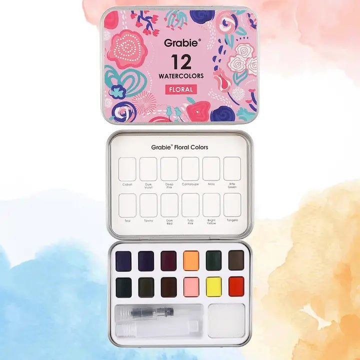 Watercolor Pocket Set Floral – www.shoptherocket.com