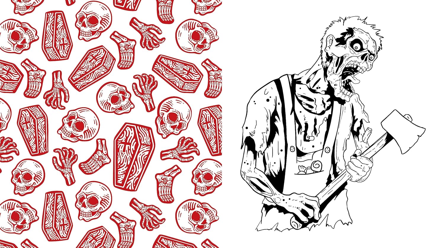 coloring book zombie