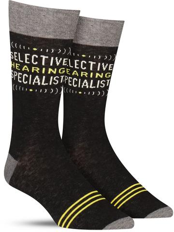 Selective Hearing Specialist Men's Socks – www.shoptherocket.com
