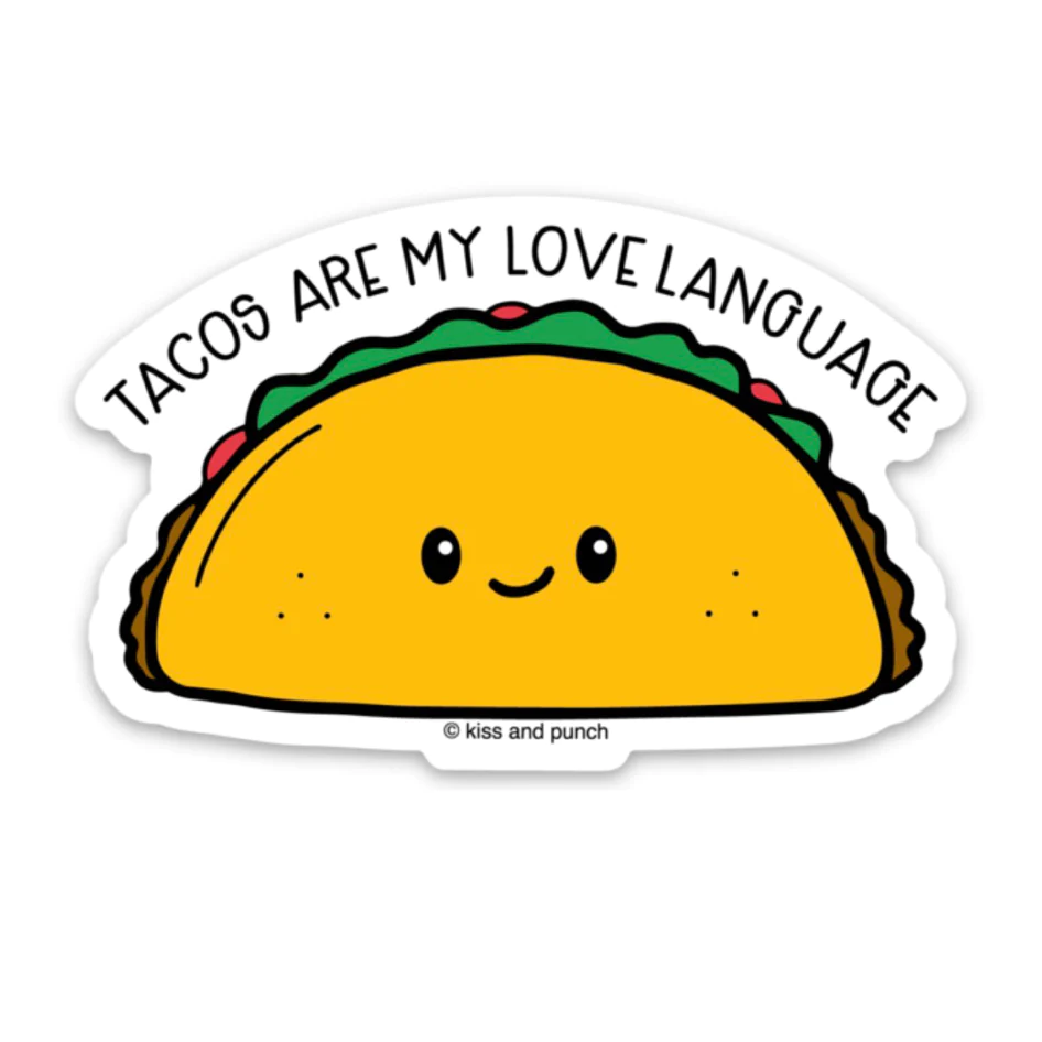 Taco Love Language Sticker – www.shoptherocket.com