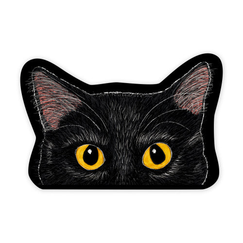 Tinker Peeking Black Cat Sticker – www.shoptherocket.com